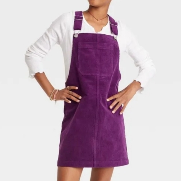 art class | Dresses | Nwt Art Class Purple Corduroy Pinafore Jumper ...